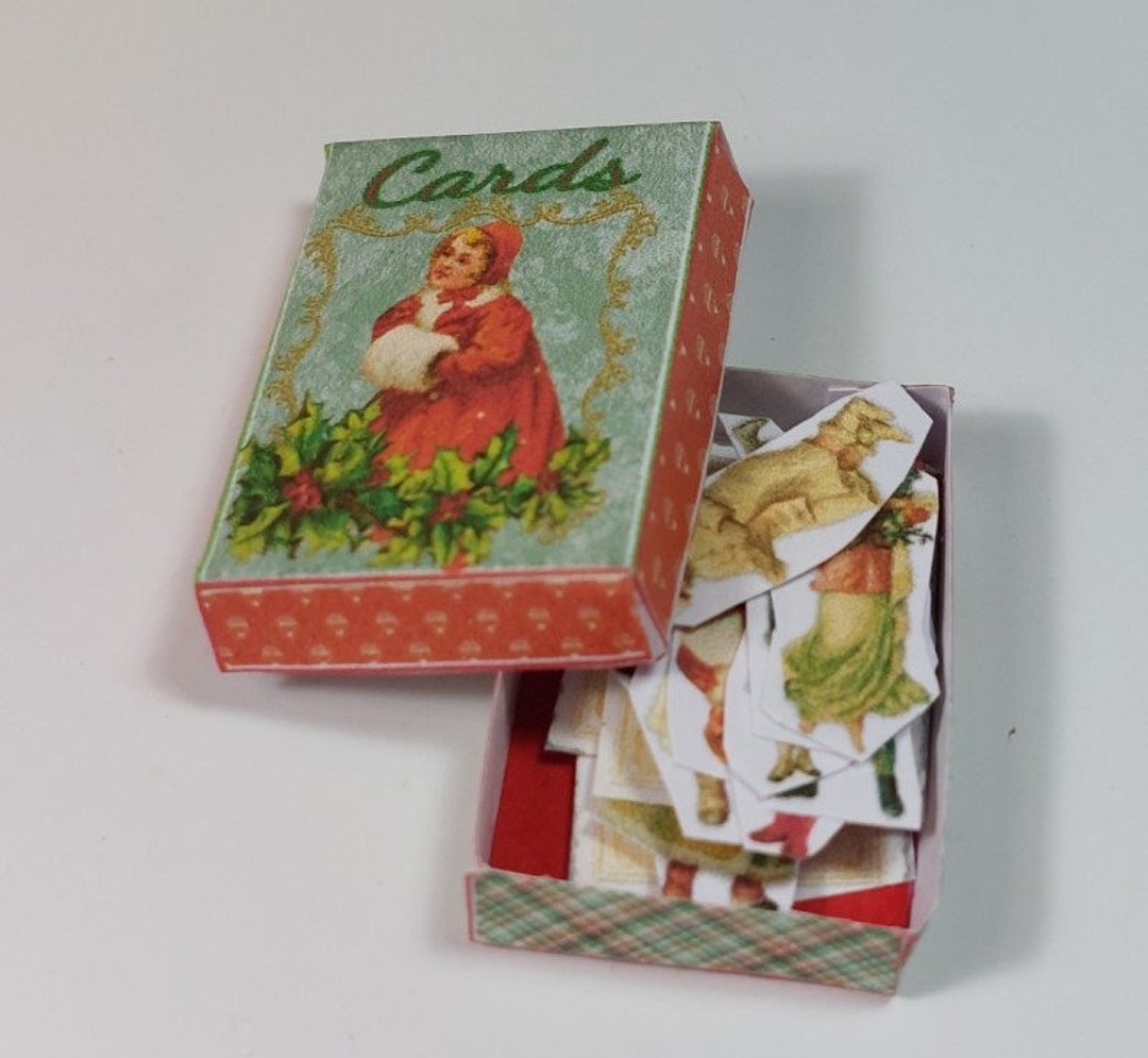 1:12 Doll House. Box With Cut-out Dolls - Etsy