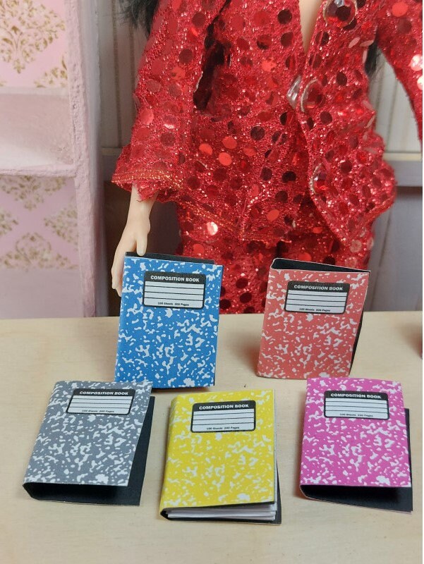1:6 Dolls. Lot of 8 Different School Notebooks - Etsy