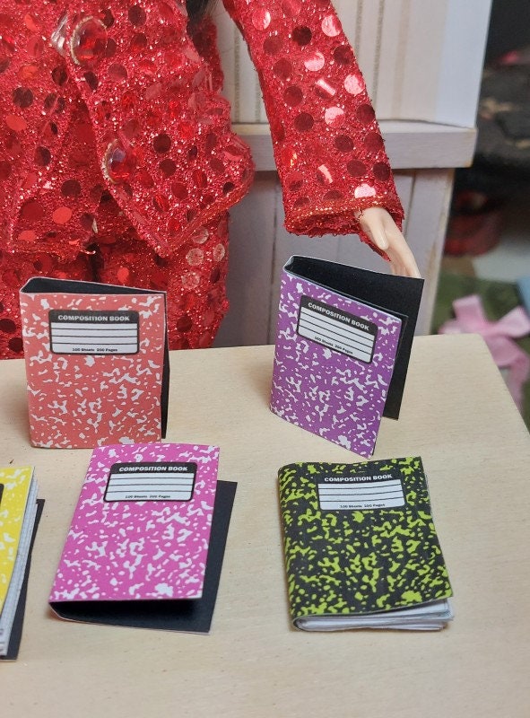 1:6 Dolls. Lot of 8 Different School Notebooks - Etsy