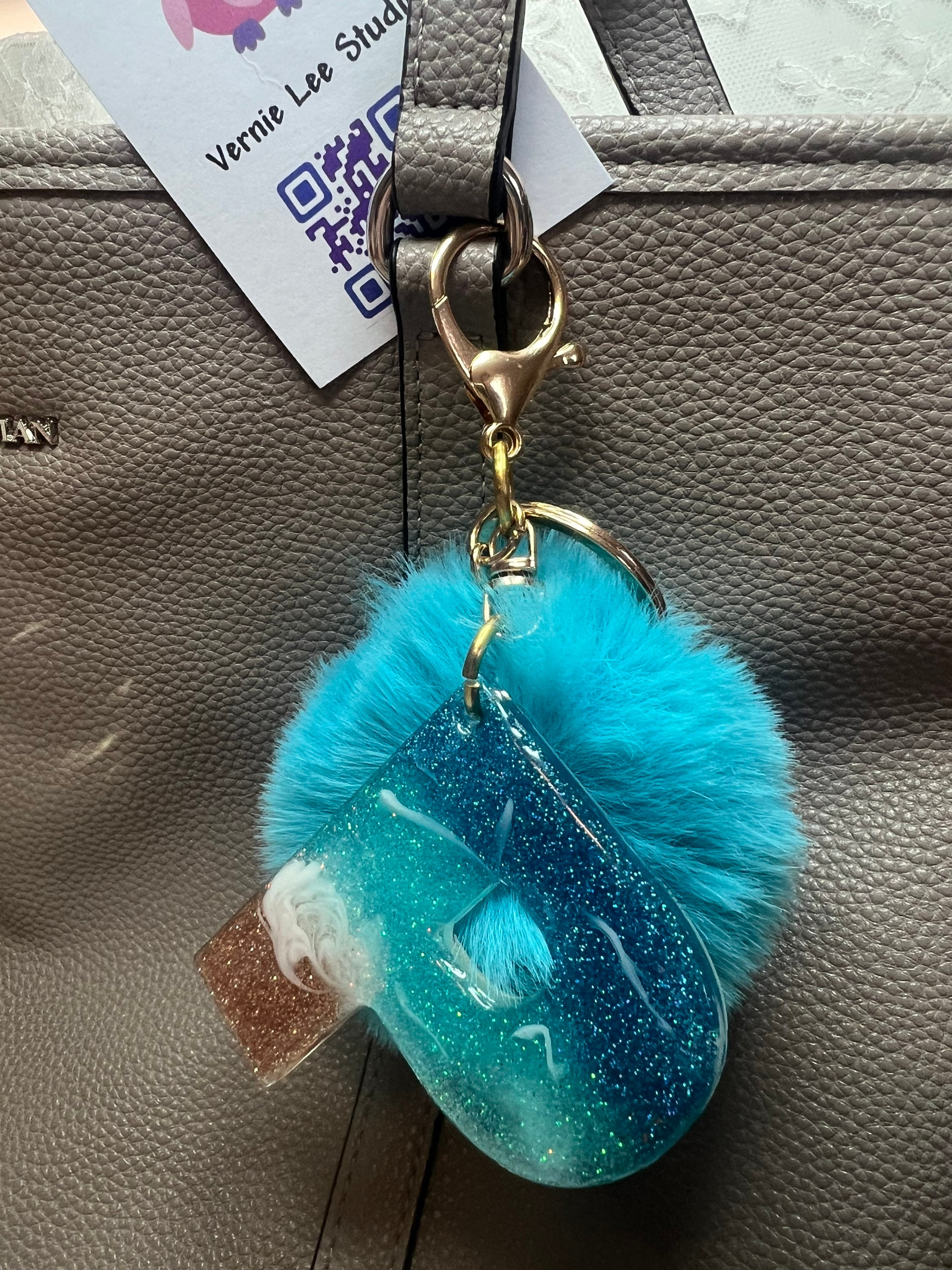 Letter P Initial Keychain, Glitter Letter Keychain, Personalized ...