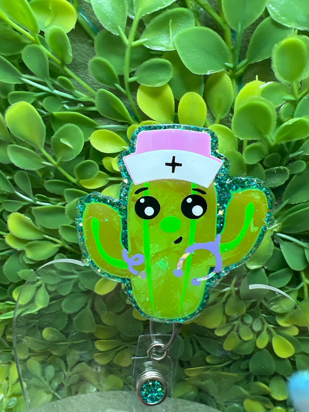 Cactus Nurse Badge Reel, Birthday Gift, Mother’s Day Gift, Gift Under ...