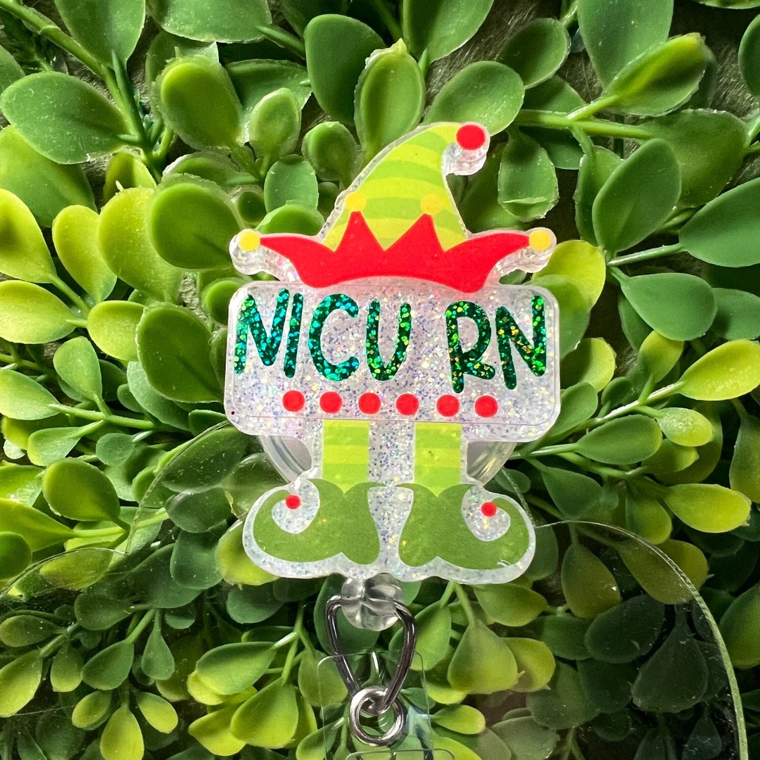 Elf Badge Reel Fun Badge Holdercoworker Gift Christmas - Etsy