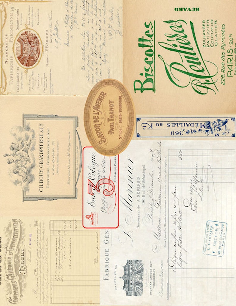 Vintage, Junk Journals, Scrapbooking, Journal Pages , Collage Pages - Etsy