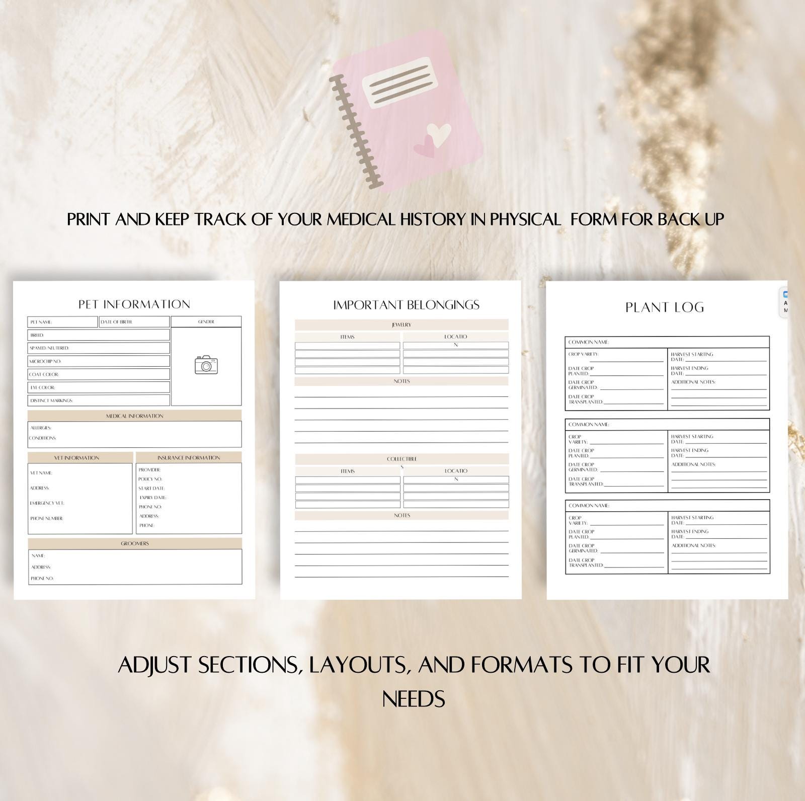 Emergency Binder Printable: End of Life Planner, Medical Binder (PDF ...