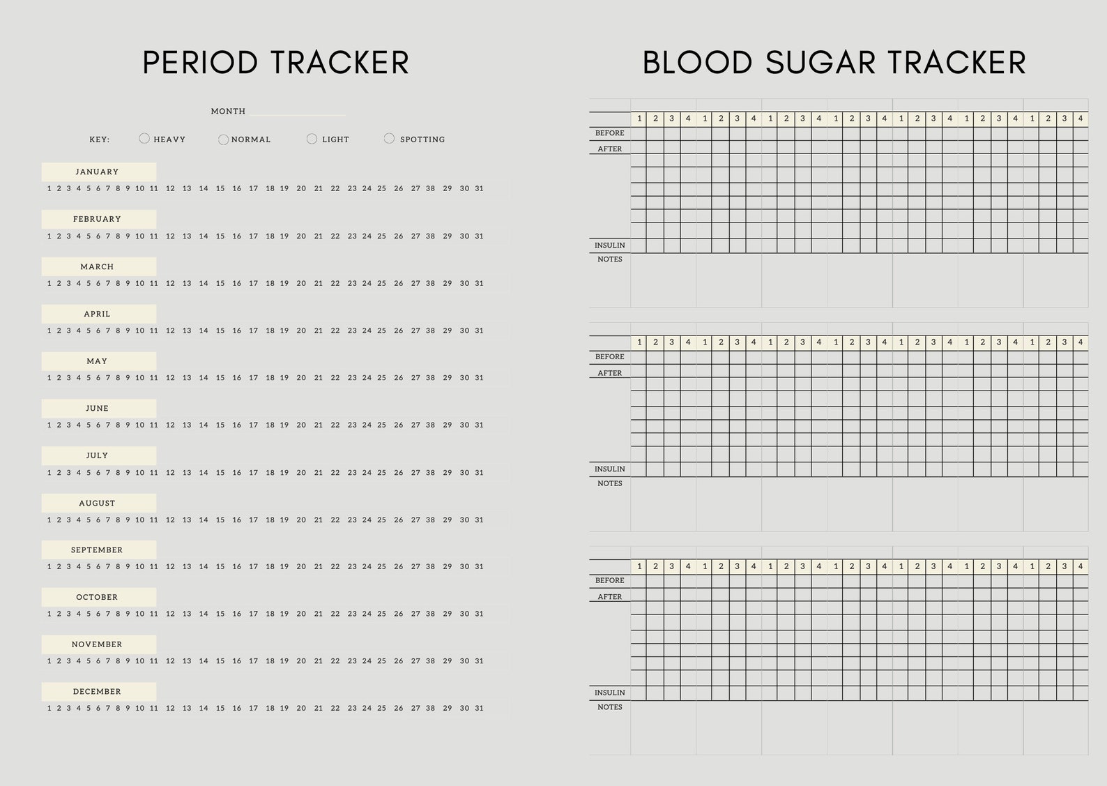 Customizable Digital Medical Planner Printable Healthcare Organization ...