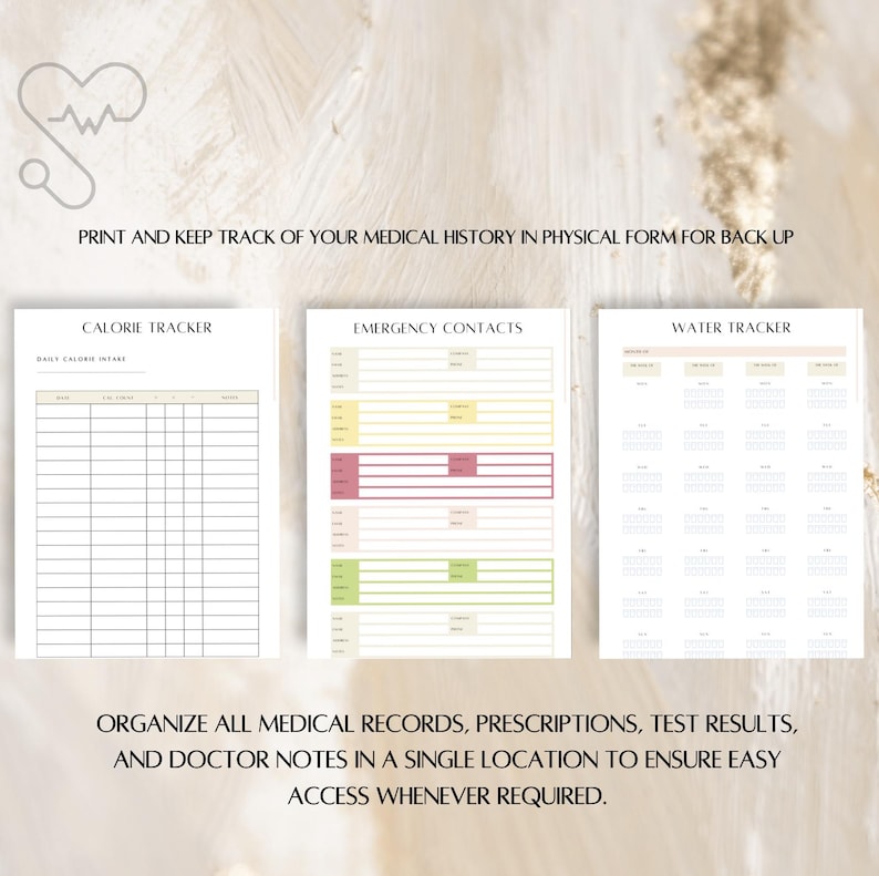 Printable Medical Tracker: Chronic Illness Planner (A4 PDF) - Etsy