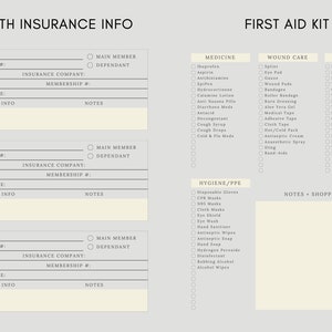 Customizable Digital Medical Planner | Printable Healthcare ...