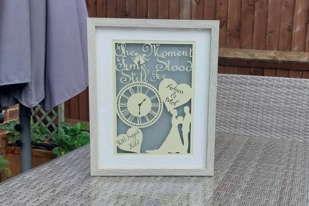 Personalised Wedding Box Frame Art Custom Wedding Gift - Etsy