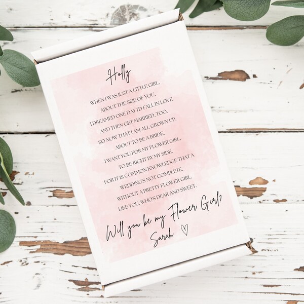 Flower Girl Proposal - Etsy