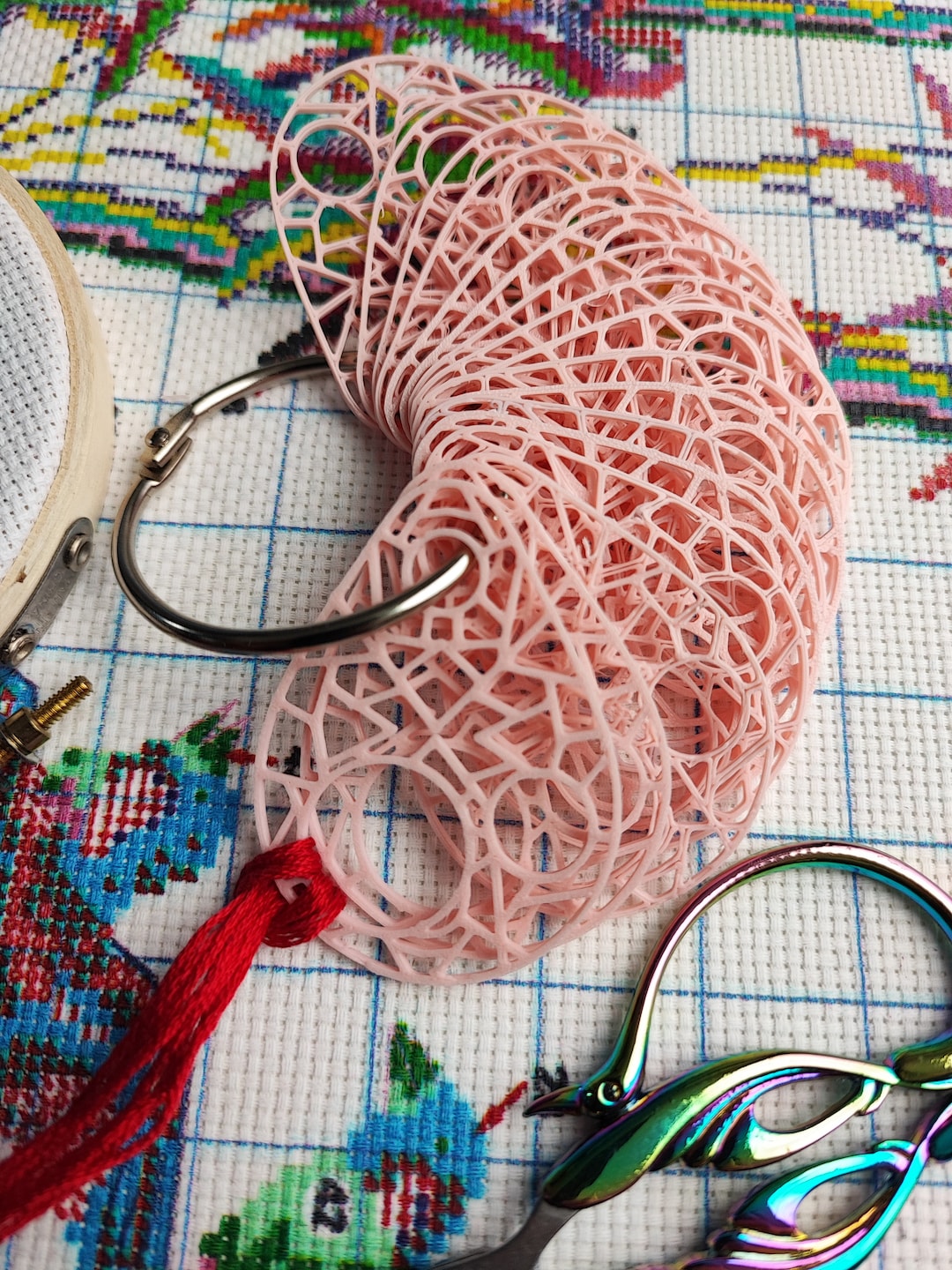 20pcs Embroidery Floss Drop Voronoi Design - 3D Thread Organizer ...