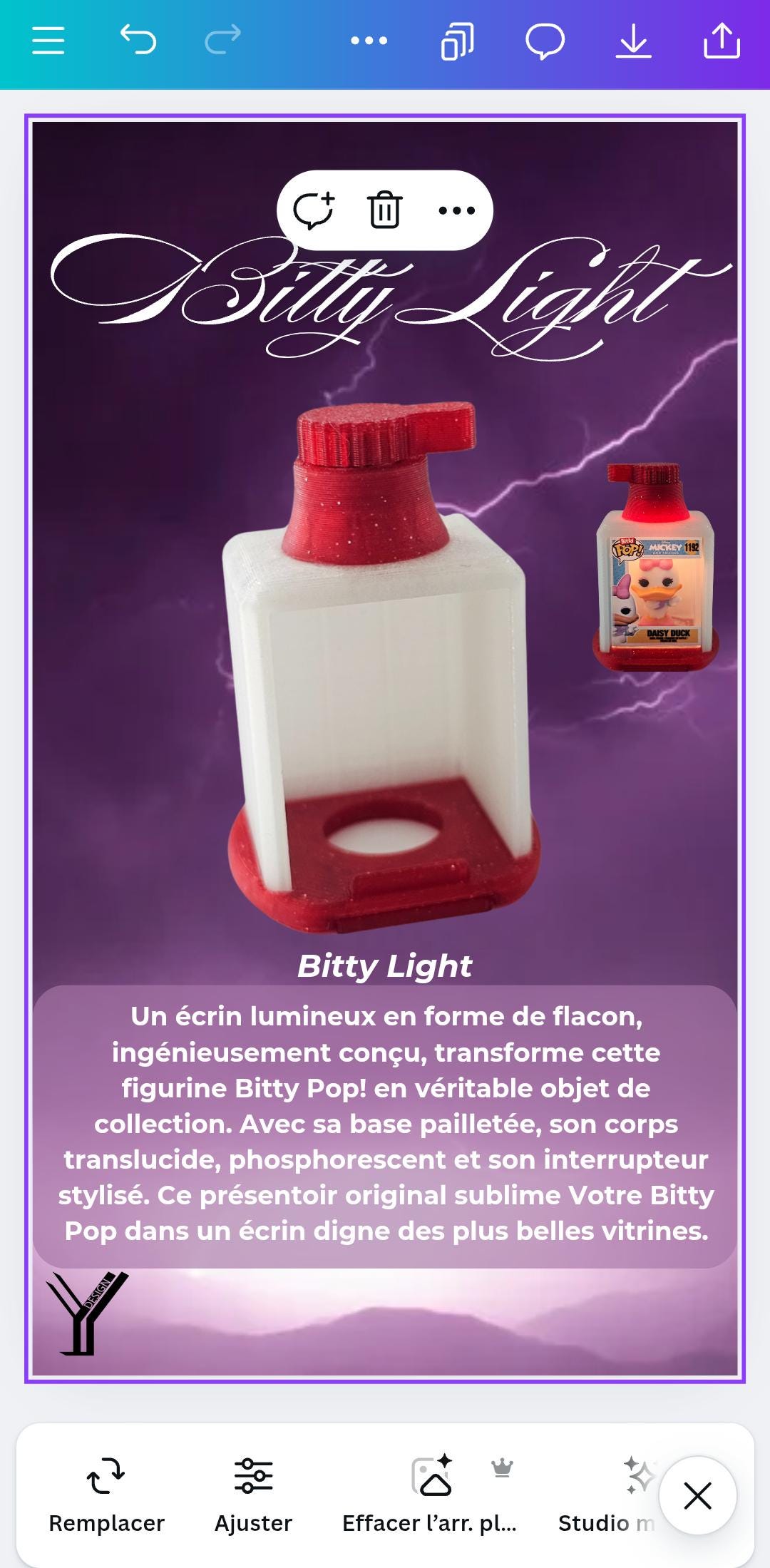 Bitty Light - Light-up Display for Bitty Pop! Figurine - 3D Printed ...