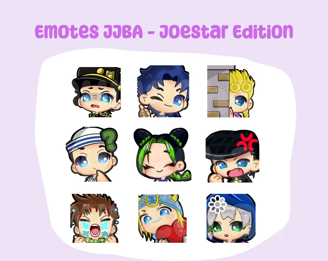 Emotes JJBA Joestar Edition - Etsy