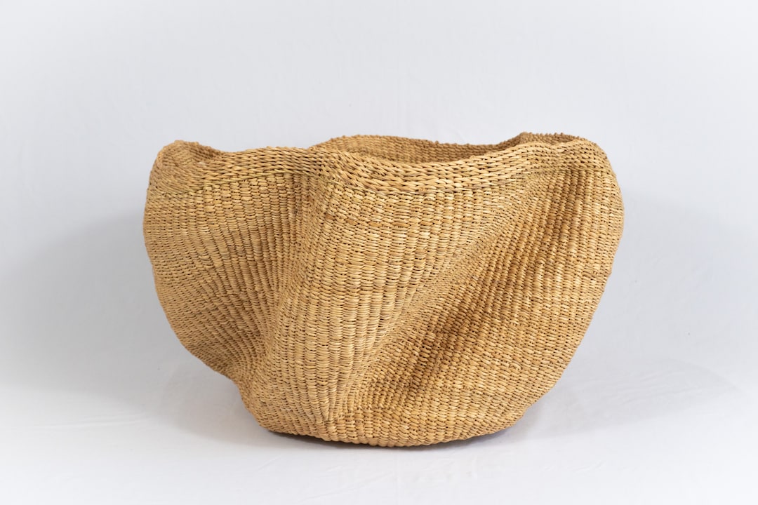 Coastal Wave Bolga Basket I African Wavy Basket I African Art Basketry ...
