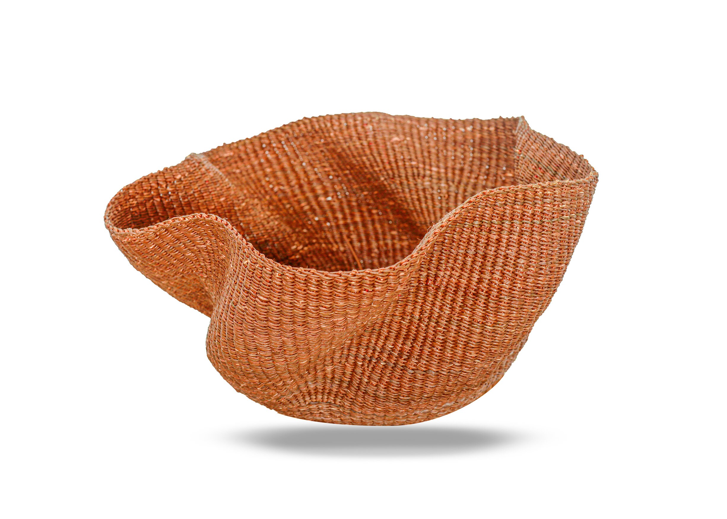 Coastal Wave Bolga Basket African Wavy Basket Art Basketry Interior ...