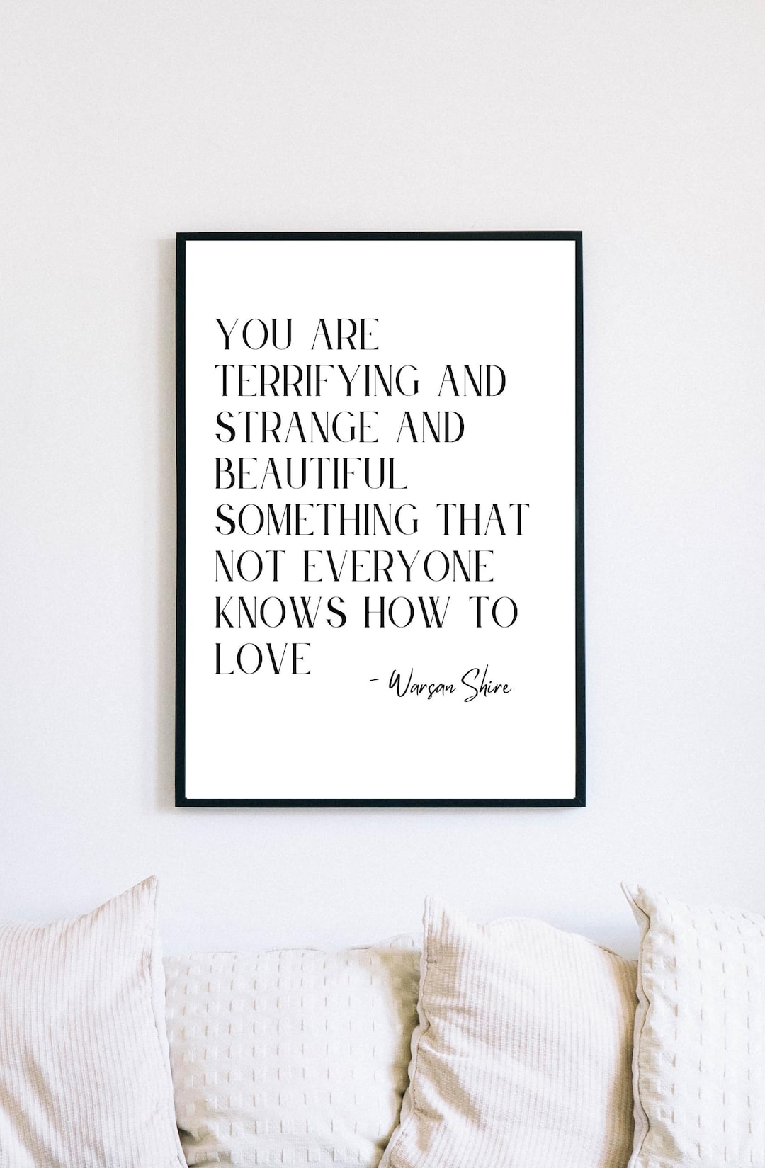 Warsan Shire Poem Digital Print Inspirational Wall Art, Minimalist ...