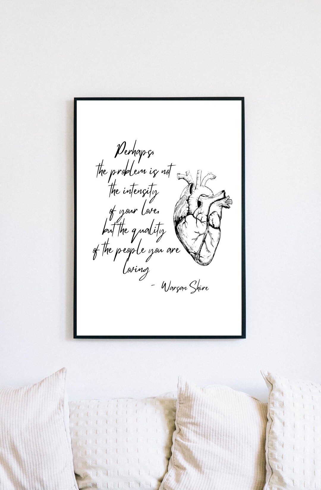 Warsan Shire Poem Digital Print Inspirational Wall Art, Minimalist ...