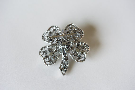 60-70s Vintage Weiss Shamrock Brooch - Gem