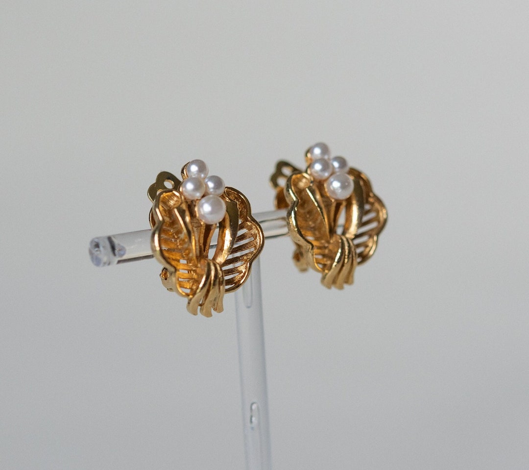 60-70s Vintage Lisner Earrings - Etsy