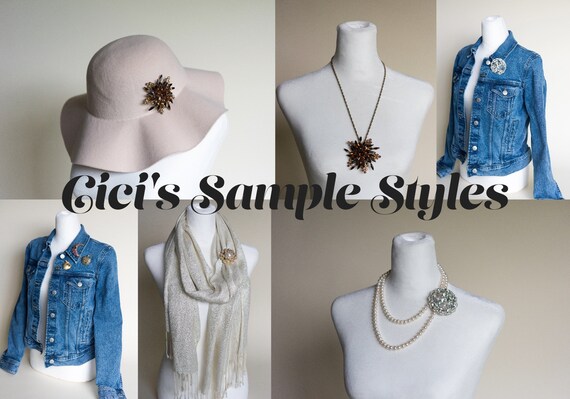 60-70s Vintage Weiss Shamrock Brooch - Gem