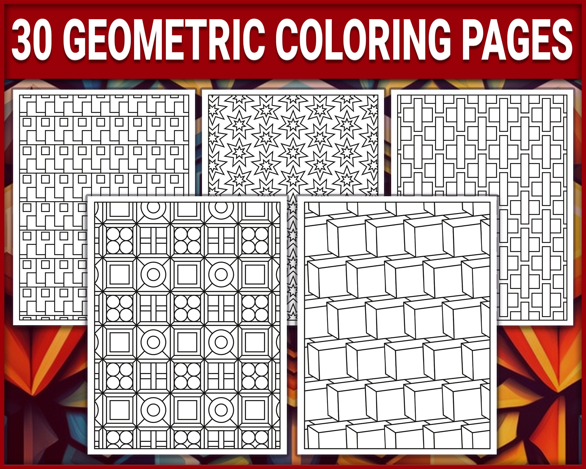 Coloriages De Formes 3d