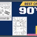 Printable 90s Coloring Pages, Back to the 90s, 90s Aesthetic, Digital ...