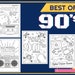 Printable 90s Coloring Pages, Back to the 90s, 90s Aesthetic, Digital ...