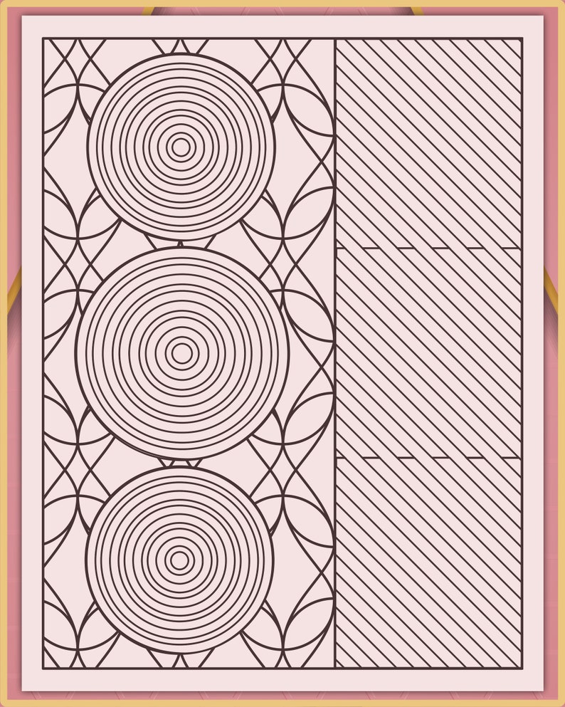 15 Mixed Abstract Patterns Coloring Pages Geometric Shapes - Etsy