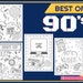 Printable 90s Coloring Pages, Back to the 90s, 90s Aesthetic, Digital ...