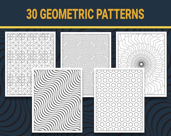 3d Geometric Design Coloring Pages