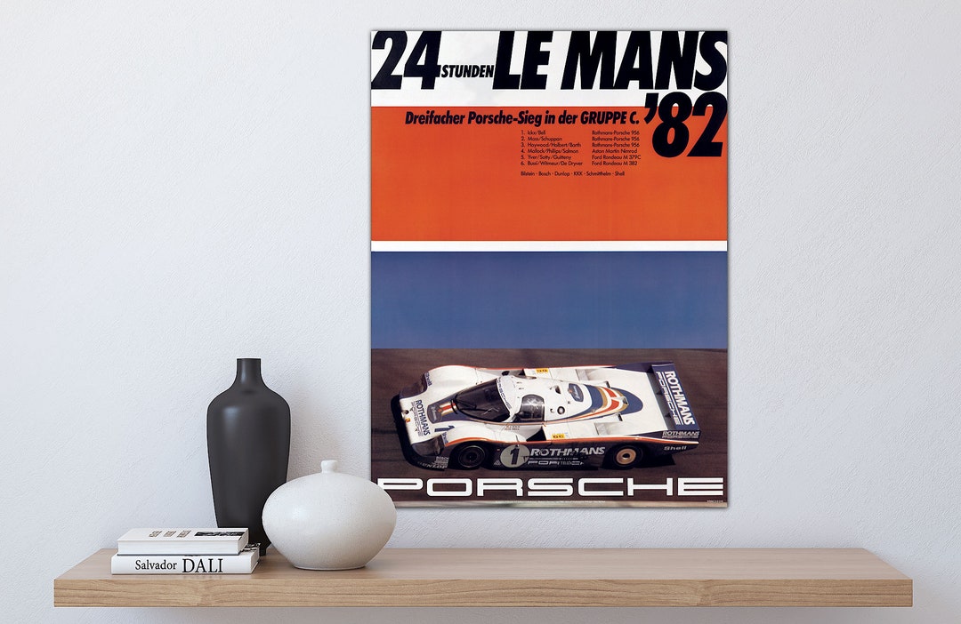 Le Mans 82 Vintage Motoring Poster Sizes A4 A3 A2 A1 - Etsy Australia