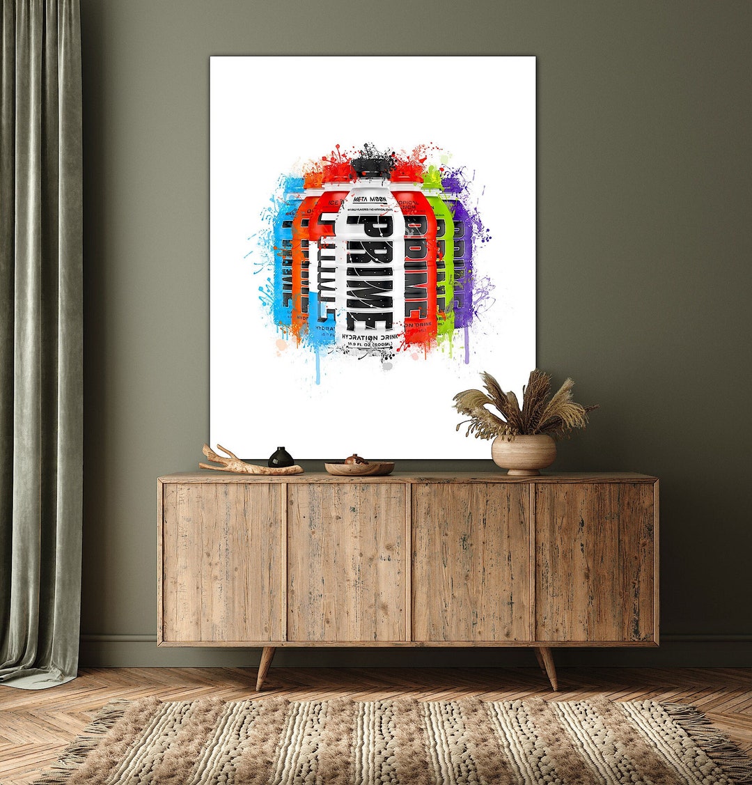 Prime Drink Cans Splatter Art Print A4 A3 A2 A1 Size - Etsy