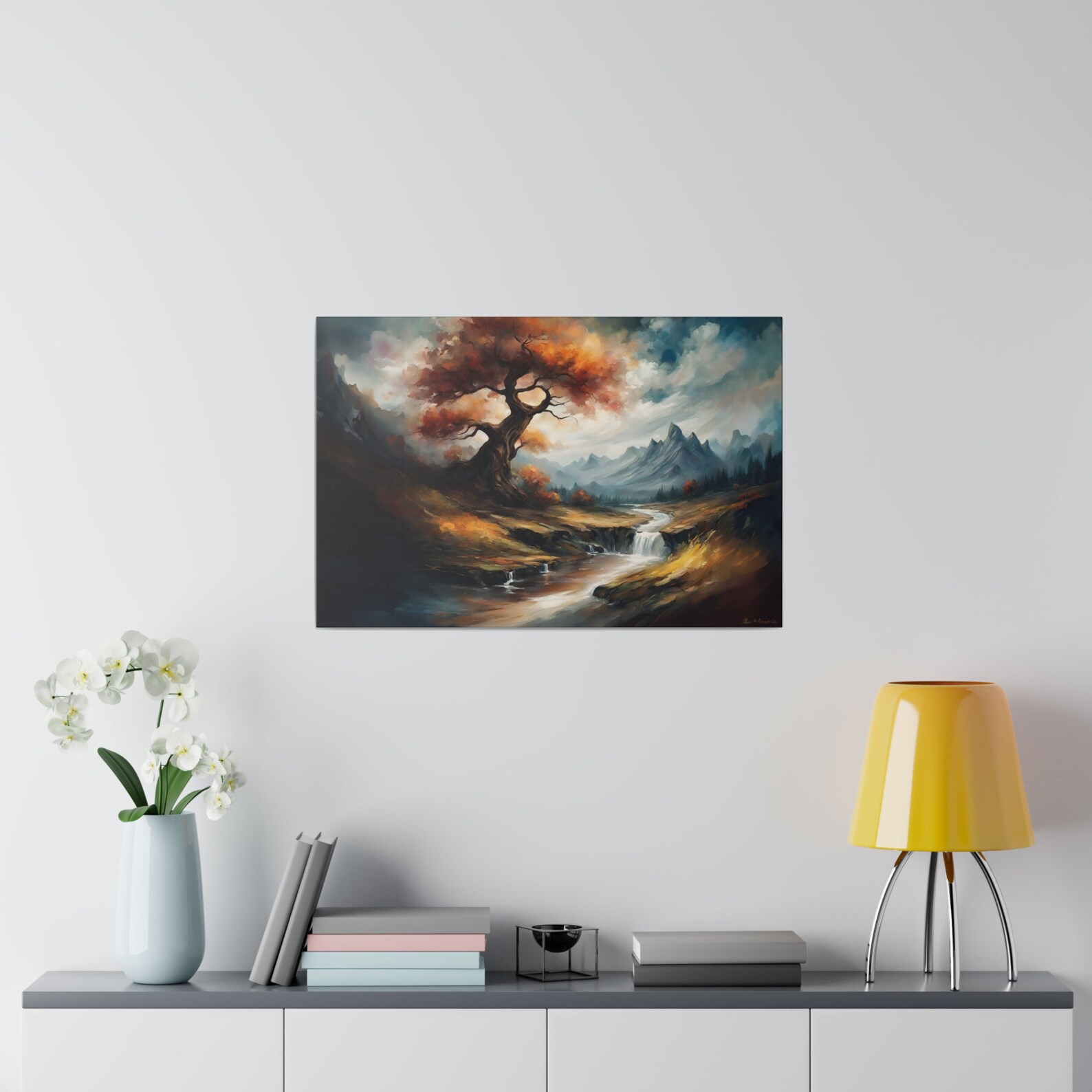 RICH AUTUMN VISTA Wall Art Deco High Quality Matte Canvas, Stretched, 0 ...