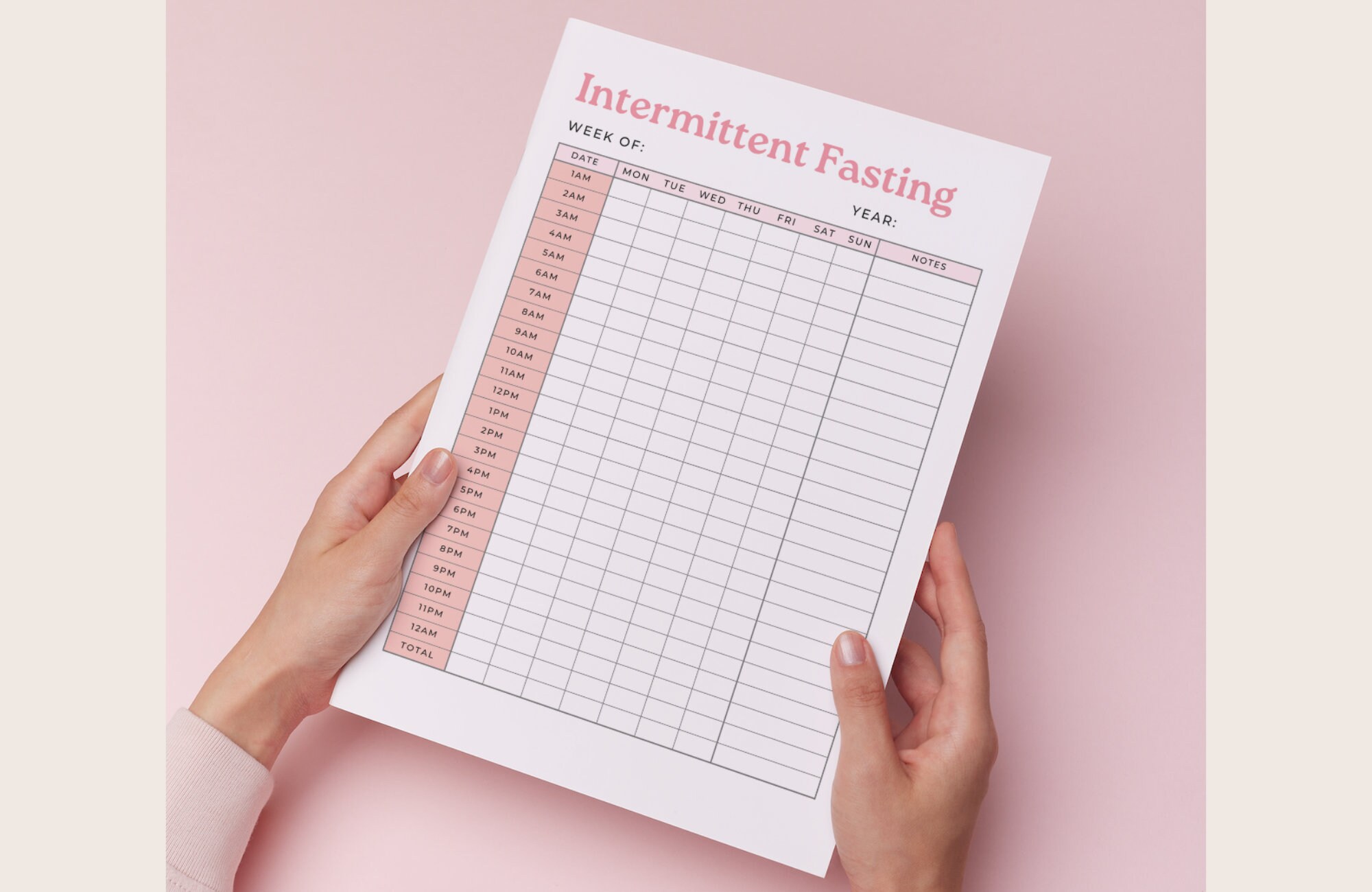 Intermittent Fasting Tracker, Weight Loss Tracker, Printable Fasting ...
