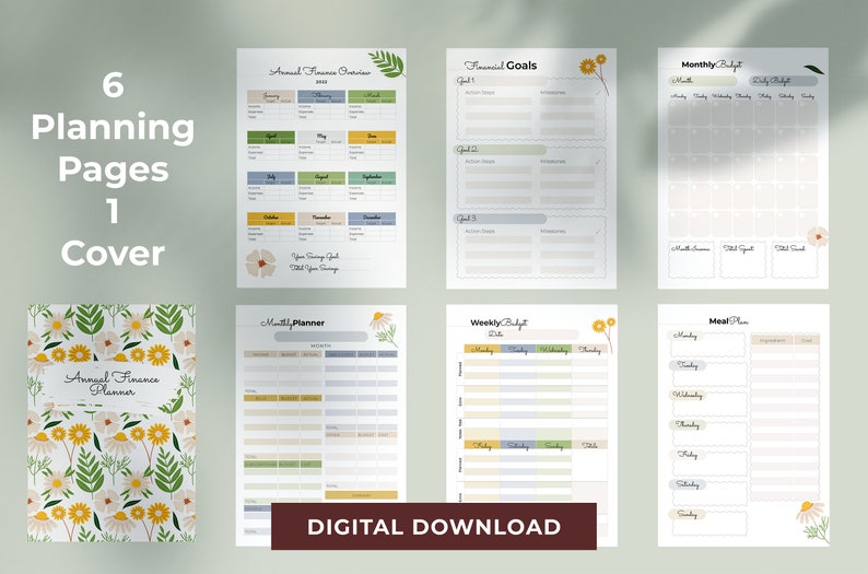 Printable Finance Planner Budget Planner Bundle Printable Budget ...