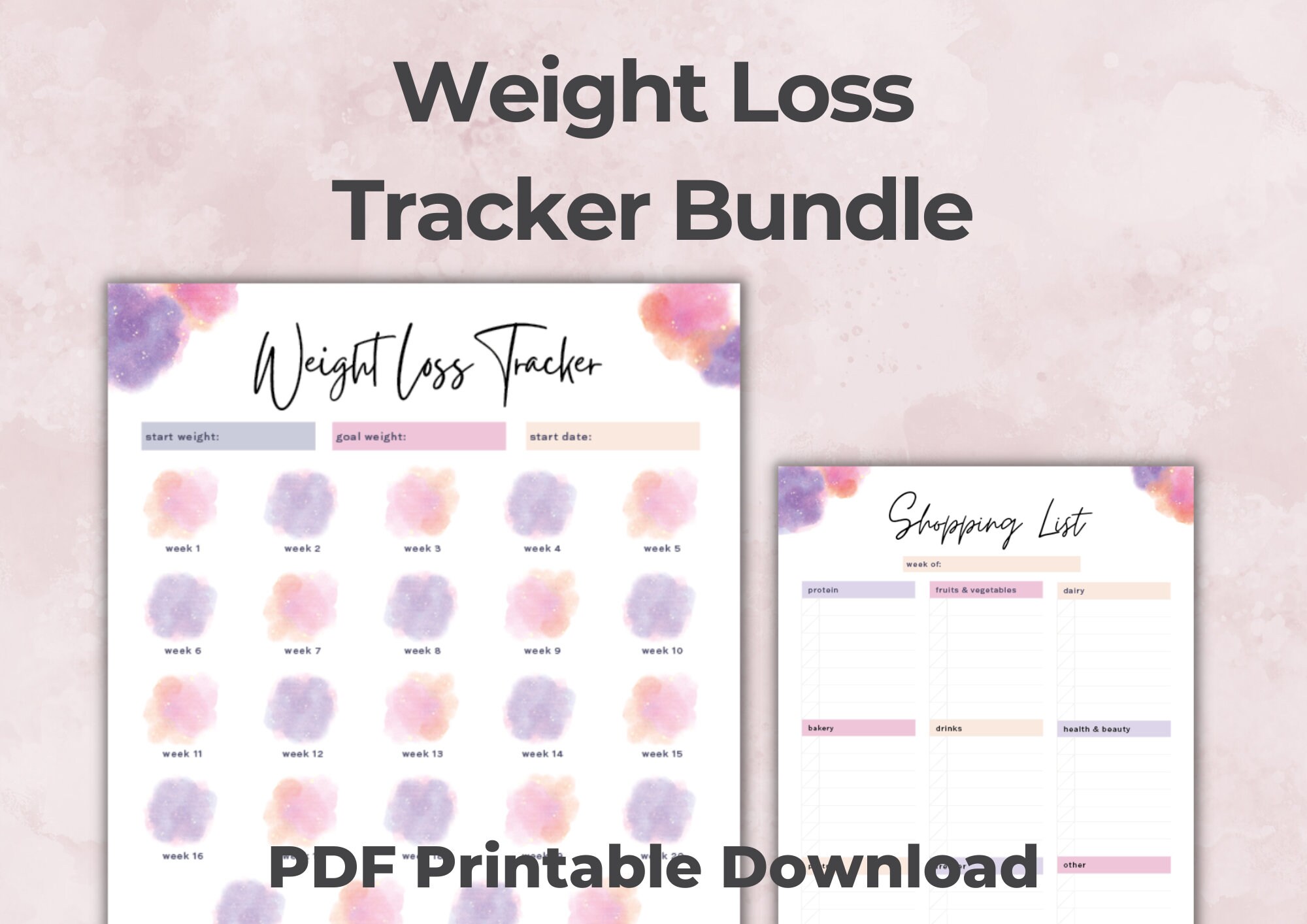 Printable Weight Loss Journal Ultimate Weight Loss Planner - Etsy