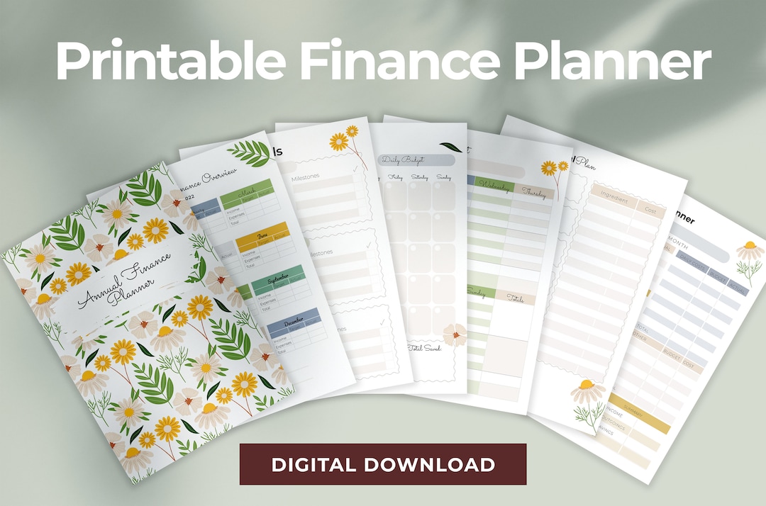 Printable Finance Planner | Budget Planner Bundle | Printable Budget ...