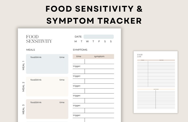 Food Intolerance Tracker, Sensitivity Journal, Allergy, IBS Symptom ...