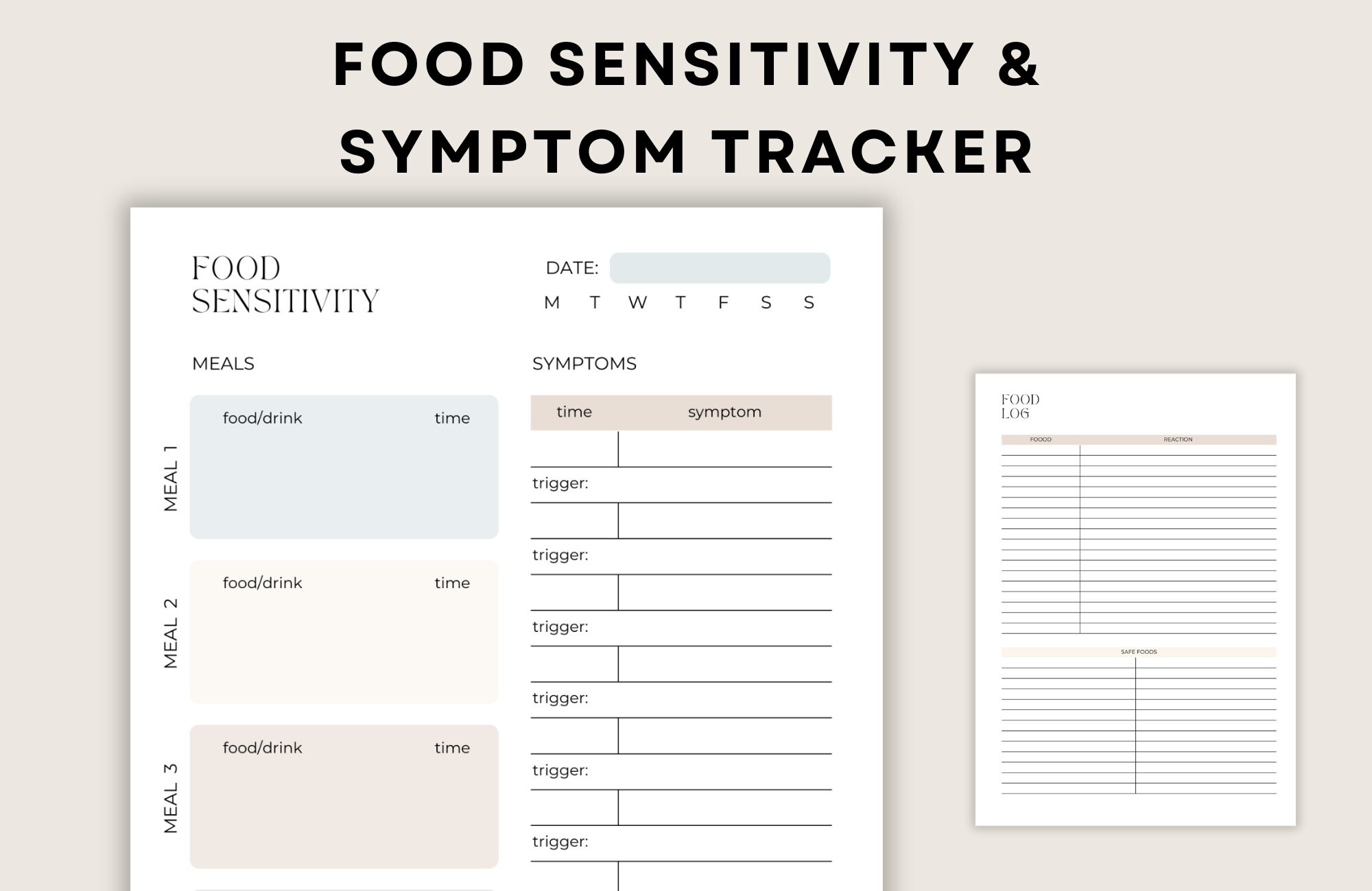 Food Intolerance Tracker, Sensitivity Journal, Allergy, IBS Symptom ...
