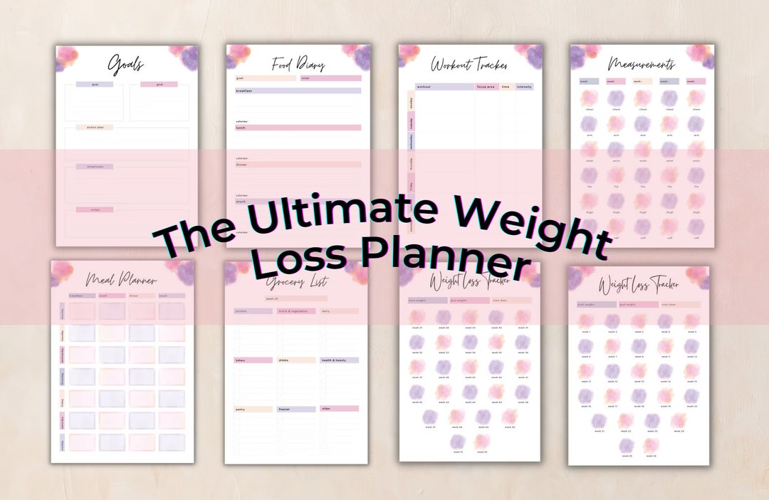 Printable Weight Loss Journal Ultimate Weight Loss Planner - Etsy