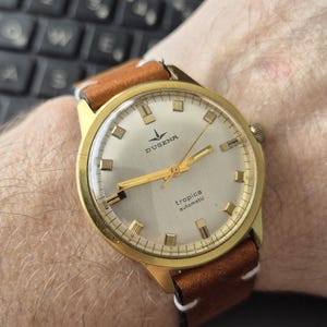 Rare Vintage Dugena Tropica Automatic Gold Plated Mens Watch 1960s ,german Made, NOS Condition ...