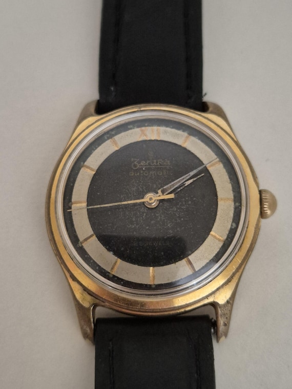 Rare Zentra Automatic Watch Bullseye Cal. 48 Men/Wome… - Gem