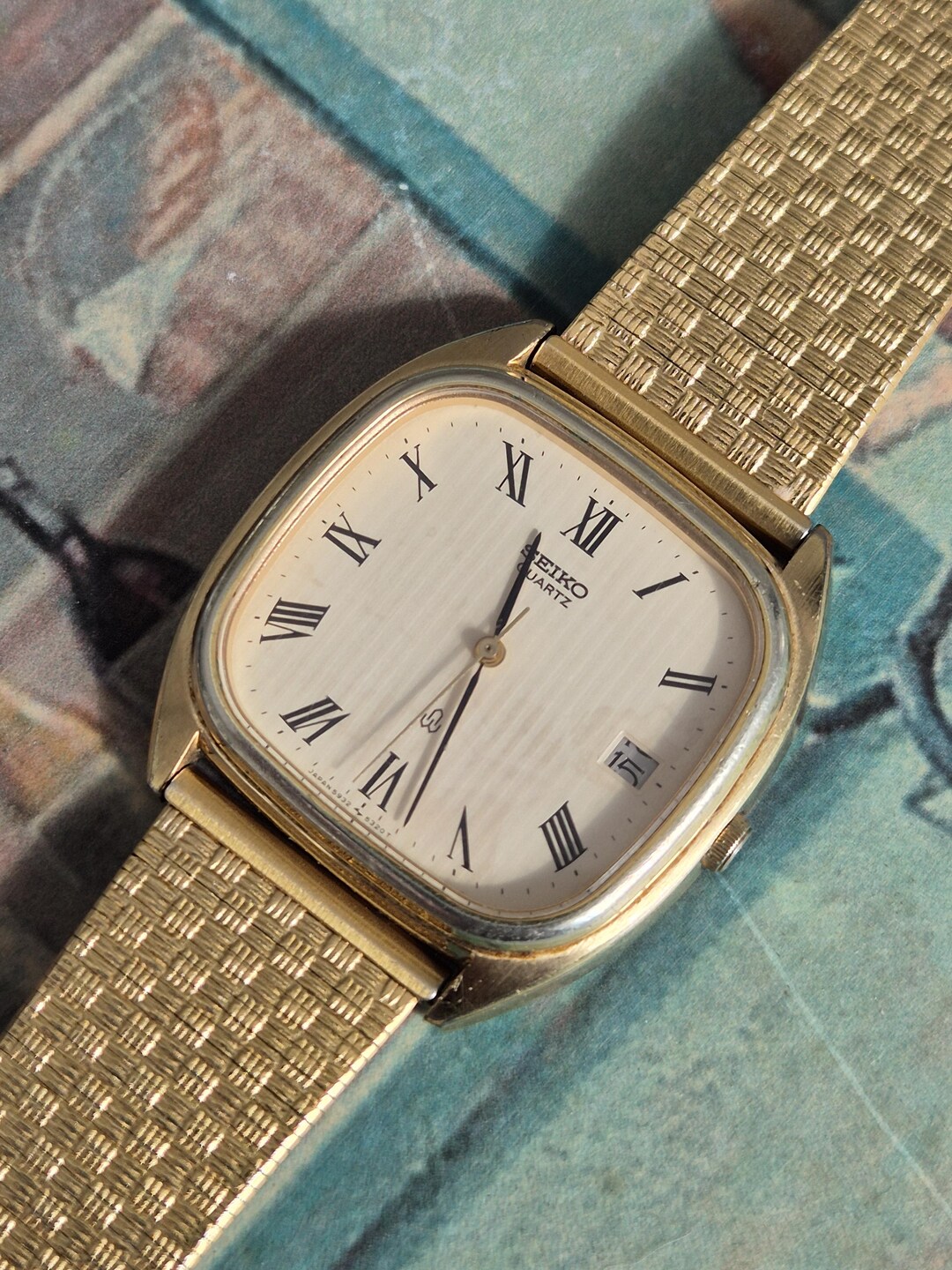 Vintage Seiko Tank Quartz Watch,gold Plated,gift for Mothers,gift for Fathers, Birthday Gift ...