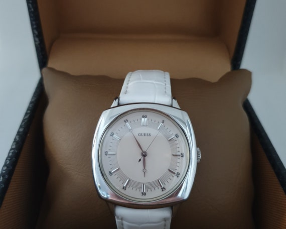 Vintage Guess Japan Quartz Stainless Unisex Watch, Wh… - Gem