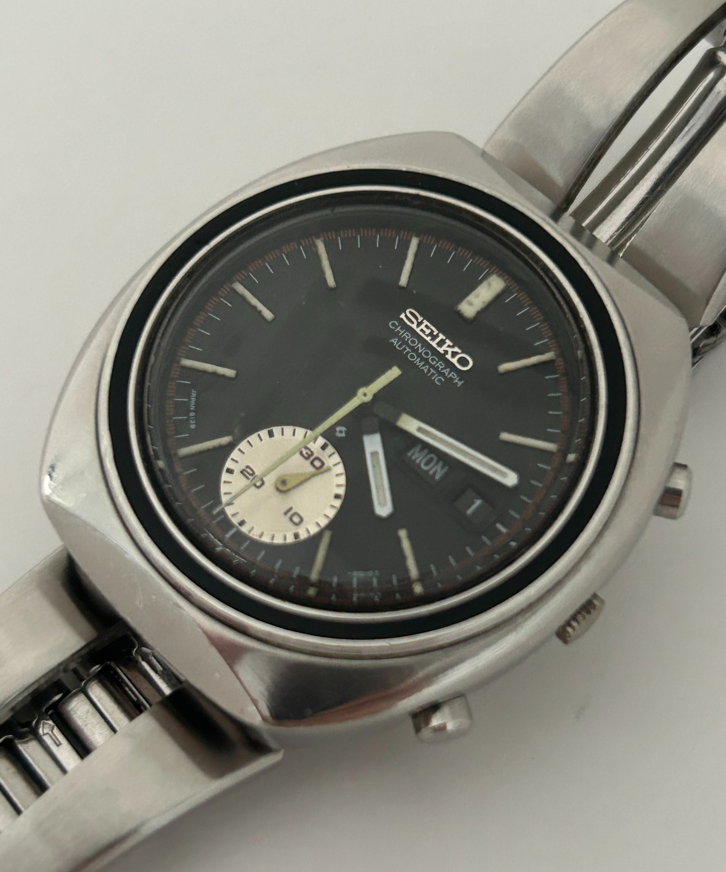 Rare Seiko Chronograph Automatic Wristwatch 6139-8002 Men 1970's Vintage Collection Watch, All ...
