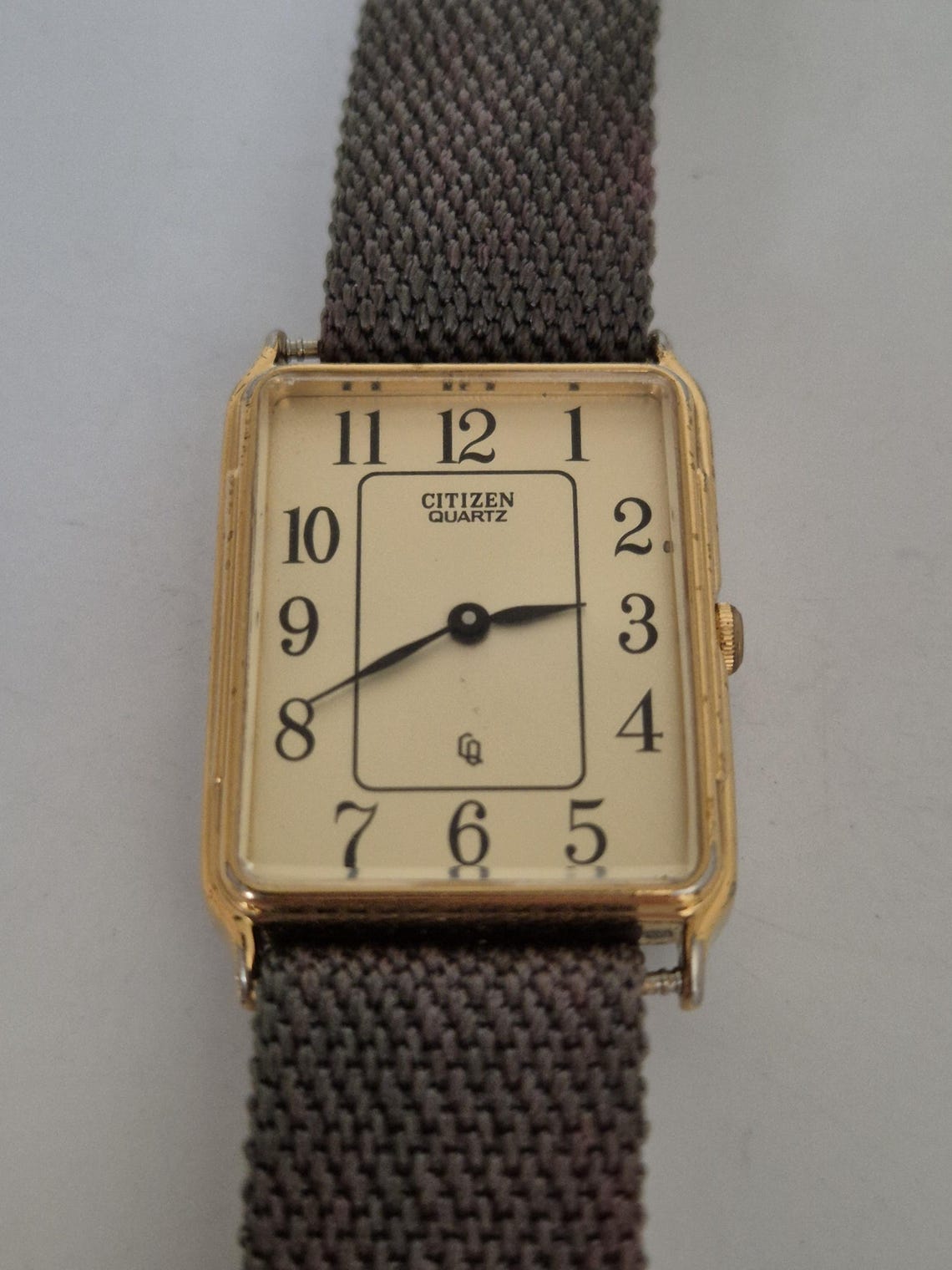 Rare CITIZEN Tank Case Quartz Gold Plated Vintage Watch , Minimalist ...