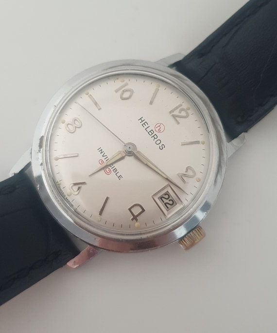 Rare HELBROS Vintage 1950's Mechanical Hand Winding … - Gem