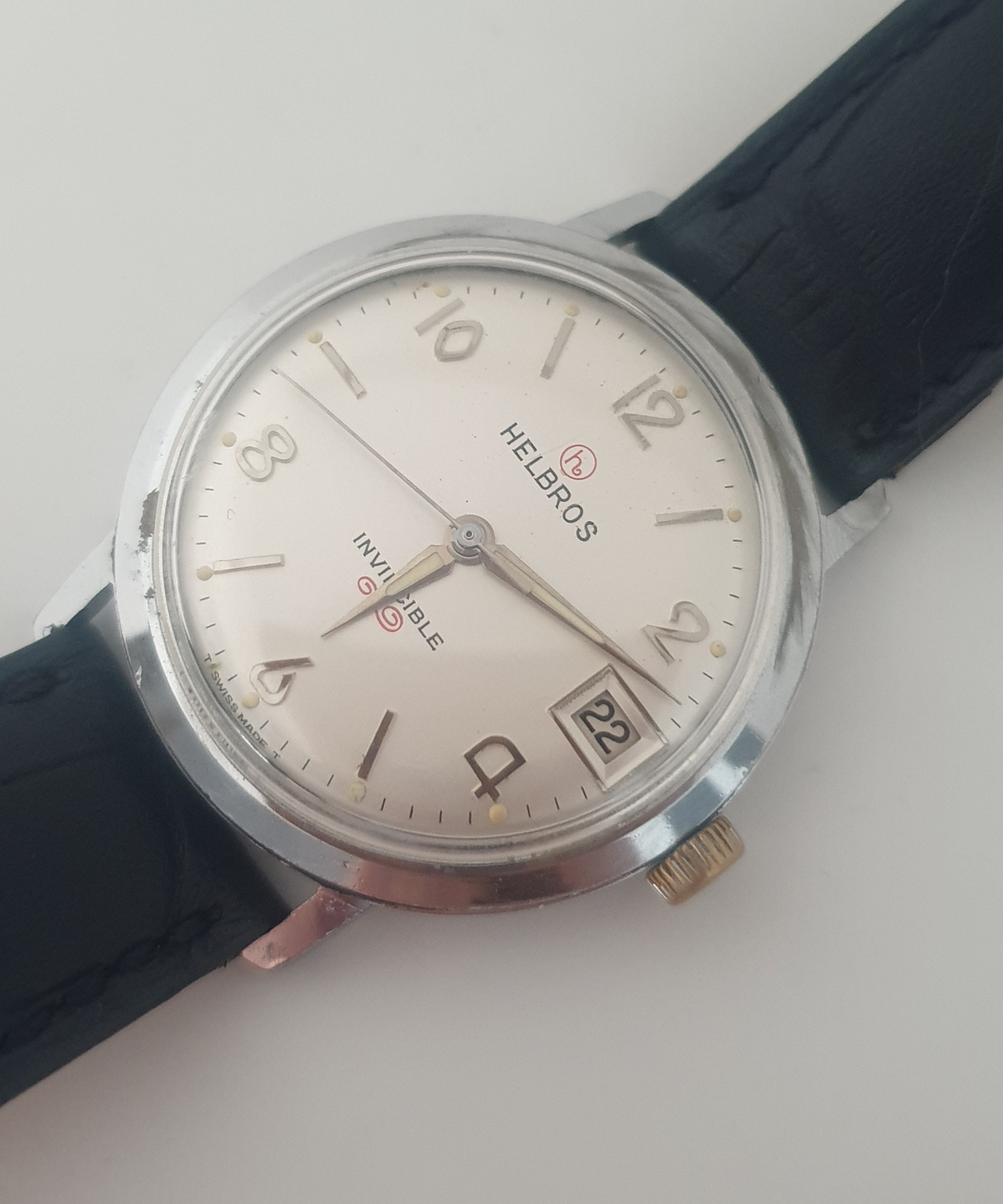 Rare HELBROS Vintage 1950's Mechanical Hand Winding Wristwatch ...