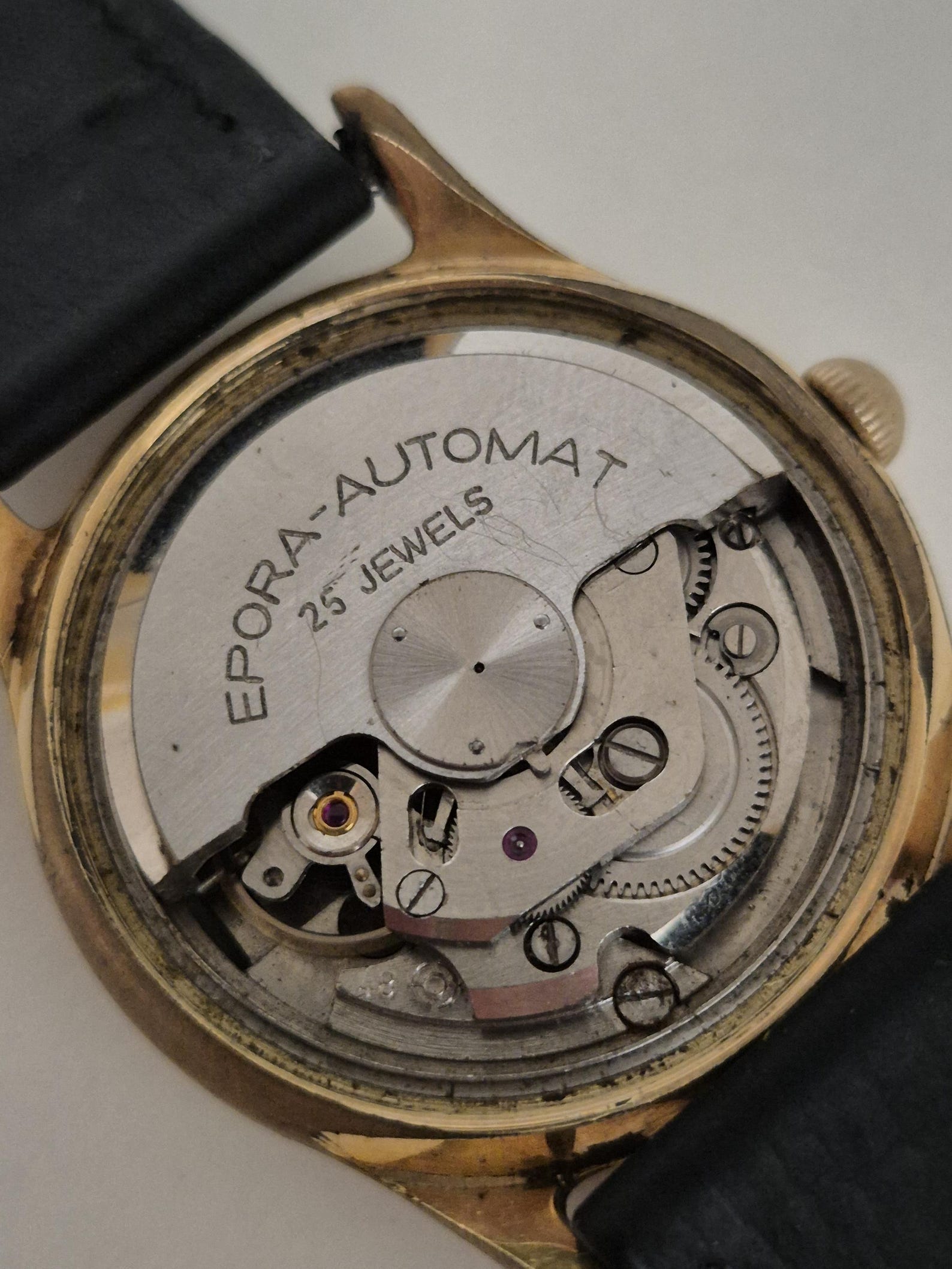 Vintage Zentra Automatic Bullseye Watch, German Made 1950s, Gold Plated ...
