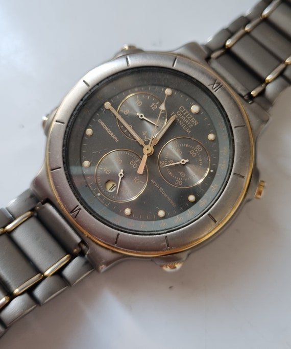 CITIZEN Titanium Quartz CHRONOGRAPH 3560-351631 Miyot… - Gem