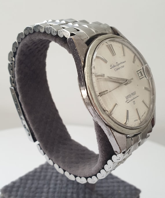 Rare Seiko Sportsman Calendar Diashock Mechanical Han… - Gem